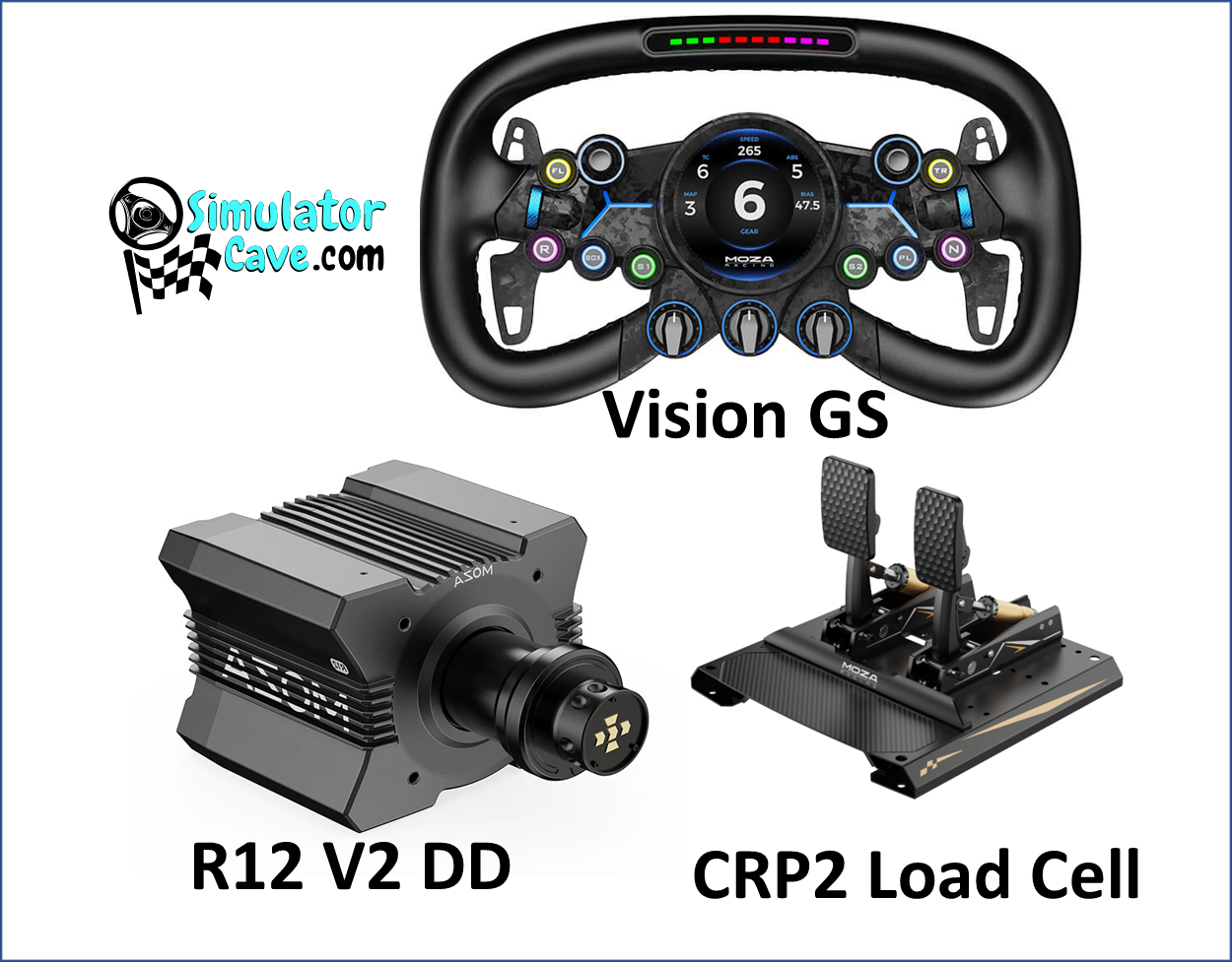 MOZA Vision GS R12 V2 CRP2 Dream Bundle - SimulatorCave